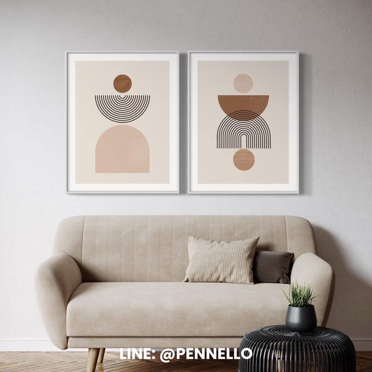 Calm Silhouette (2 ภาพ) – PENNELLO